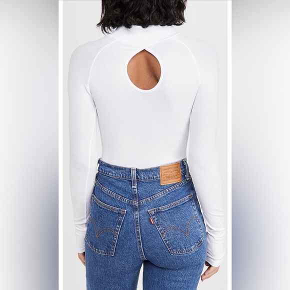 Free People | Sweaters | Free People Womens Seamless White Turtleneck ...